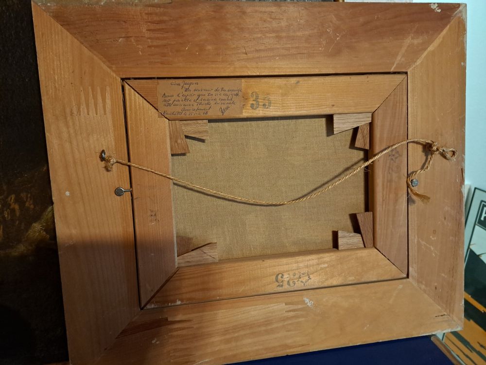 TABLEAU HUILE SUR TOILE ANCIENNE THIELLE DE LOCCA NEUCHATEL (Gebraucht) in couvet für CHF 39 ...