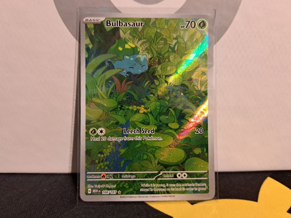 BULBASAUR ILLUSTRATION RARE 151 POKEMON KARTE 327/165 (Gebraucht) in ...