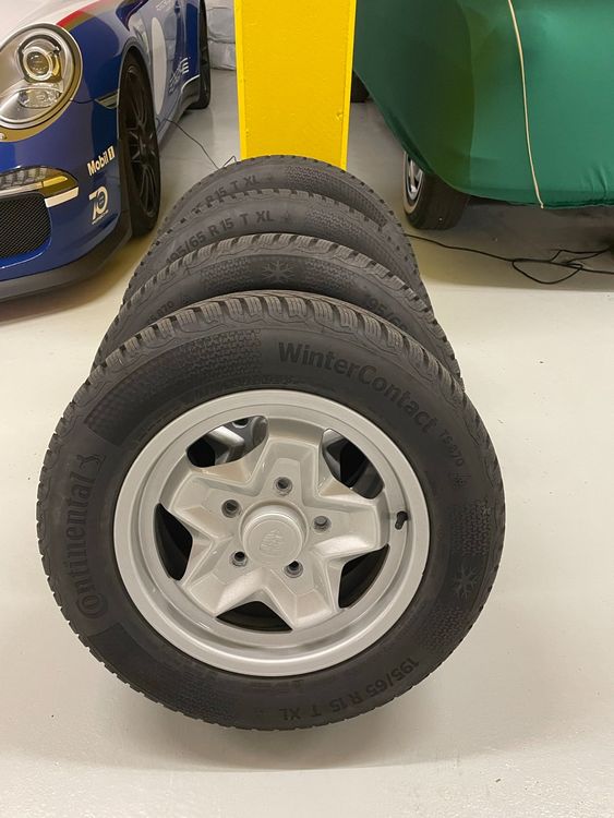 Porsche ATS Hackmesser Felgen 6Jx15 / 7Jx15 mit Winterpneu (Gebraucht ...