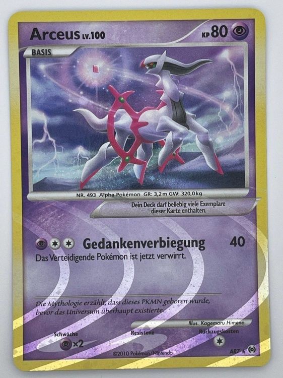 Arceus AR7 Holo Pokémon Arceus Set 2009 (Neu (gemäss Beschreibung)) in ...