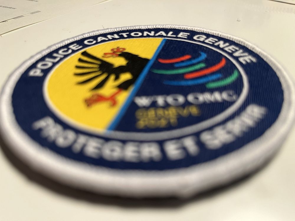 Ecusson Police Cantonale Genève WTO OMC 2021 (Neu und originalverpackt ...