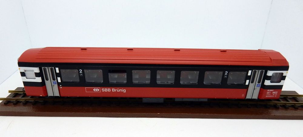 Hom- Bemo "SBB-Brünig" - Voiture EW "Zebra" - 2 Cl. (D'occasion) à ...