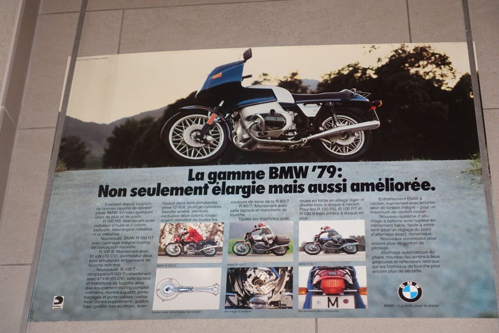 MOTO BMW 100 RS POSTER OLDTIMER | Kaufen auf Ricardo