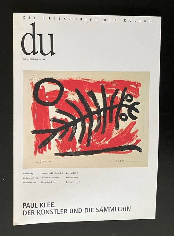 paul klee . der künstler und die sammlerin ... du 703 (Gebraucht) in ...