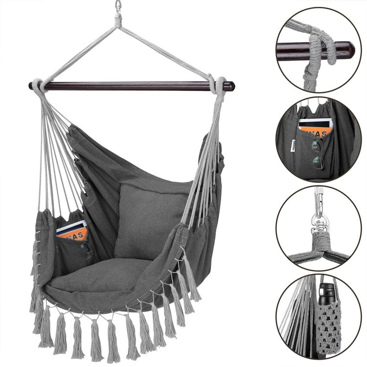 Hängesessel Hanea mit Kissen und Flaschenhalter Sessel Möbel (Neu ...
