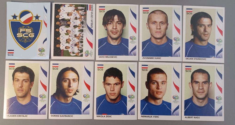 10x Serbien Panini WM 2006 Stickers mit Wappen & Stars (Gebraucht) in Zürich für CHF 5.55 – mit ...