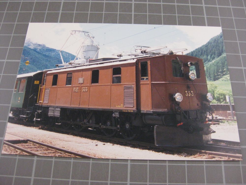 Echtfoto Zernez mit RhB Zug (Gebraucht) in Malters für CHF 9 – mit Lieferung auf Ricardo kaufen