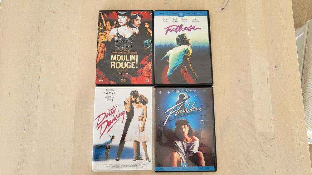 4 DVD Danse: Flashdance Dirty Dancing Footloose Moulin Rouge (Gebraucht ...