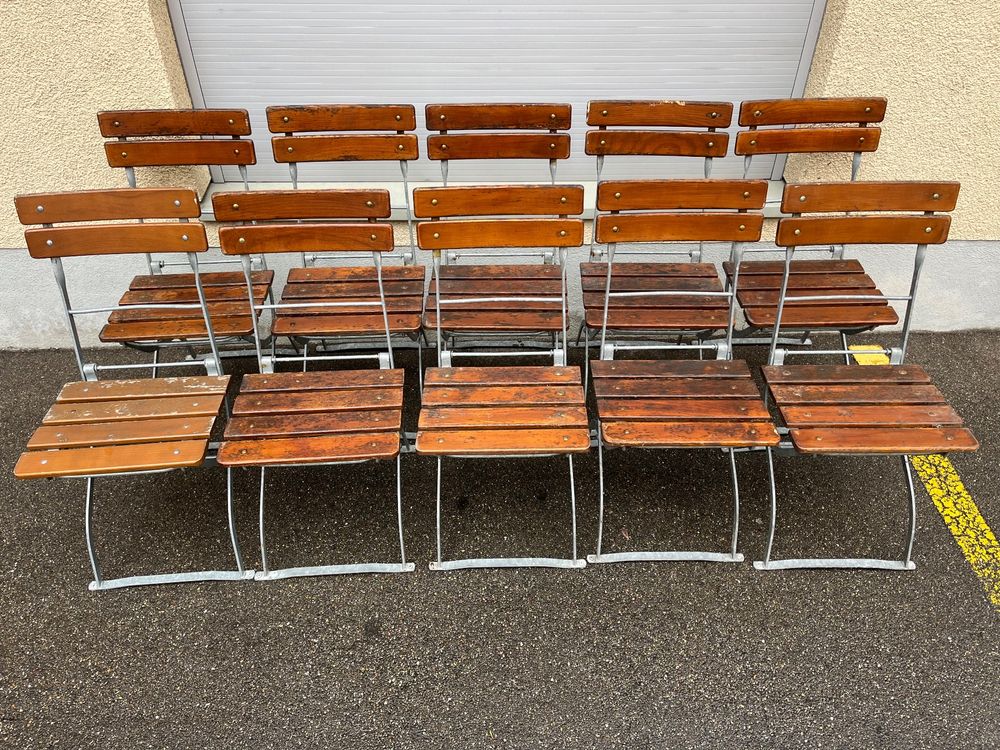 9 Biergartenstühle Gartenstühle Balkonstühle Stühle | Kaufen auf Ricardo 9 Biergartenstühle Gartenstühle Balkonstühle Stühle | Kaufen auf Ricardo