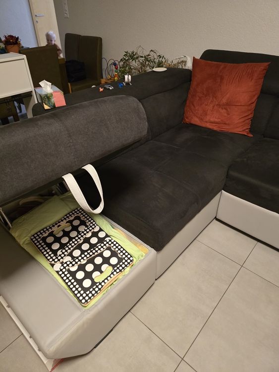 Canapé d’angle en tisssu (D'occasion) à Mézières VD pour CHF 150 ...