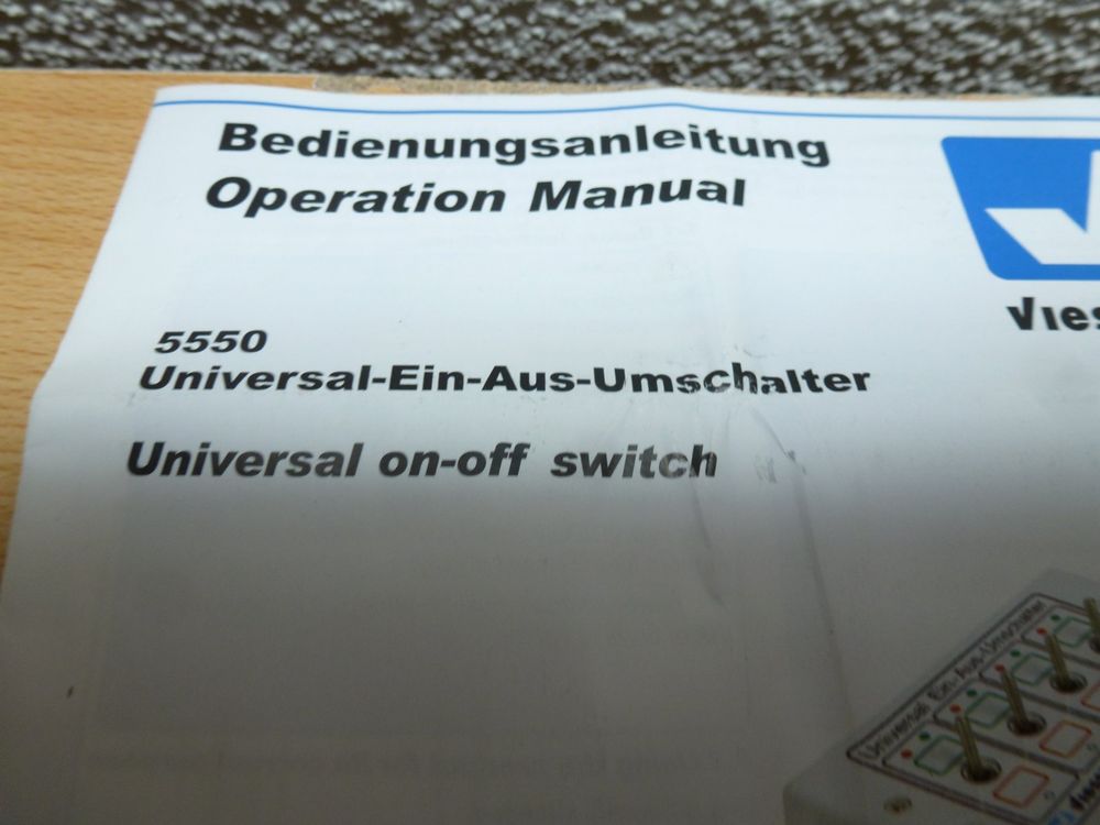 Viessmann 5550 Universal-Ein-Aus-Umschalter (Neu und originalverpackt ...