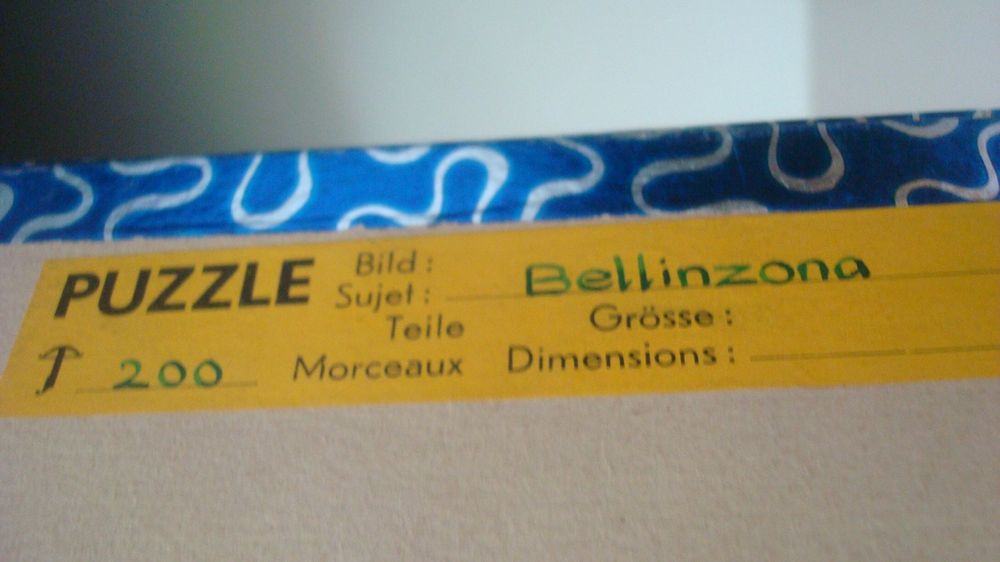 Penelope Holzpuzzle Bellinzona 31 x 21 cm 200 Teile (Gebraucht) in ...