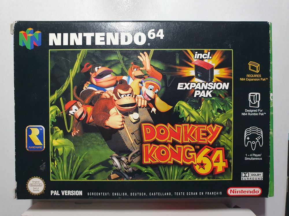 N64 - Donkey Kong 64 (PAL) in OVP (ohne Exp. Pack) | Kaufen auf Ricardo