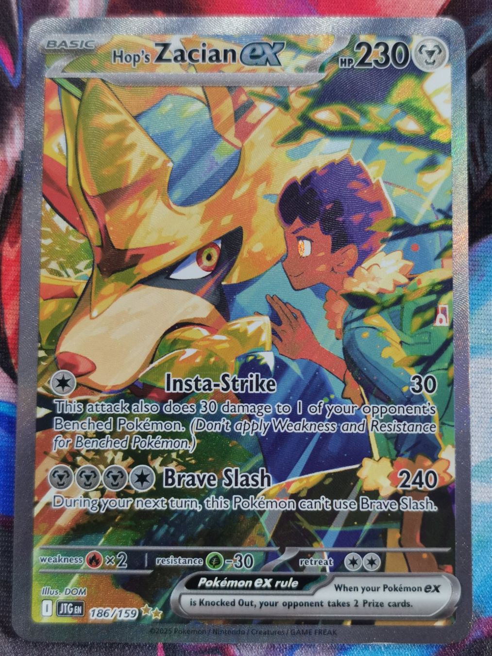 Pokemon Hop's Zacian ex 186/159 Sv09: Journey Together EN (Neuf (Voir ...