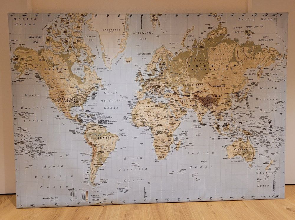 Weltkarte Als Bild Kaufen Auf Ricardo