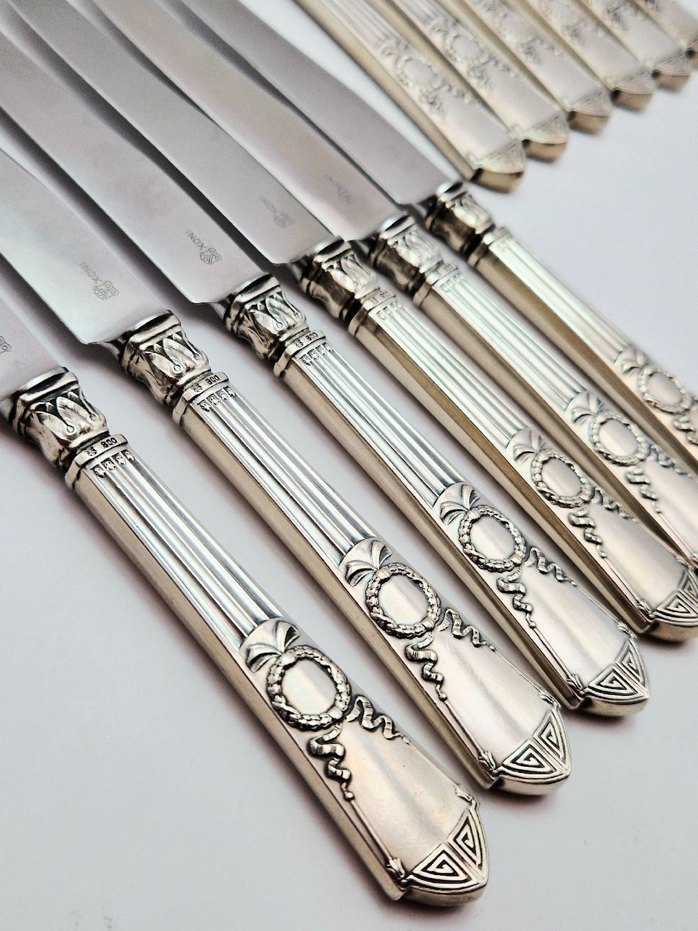 12 Couteaux Jezler Suisse 800Silb Modèle Empire 18.5 cm (D'occasion) à ...