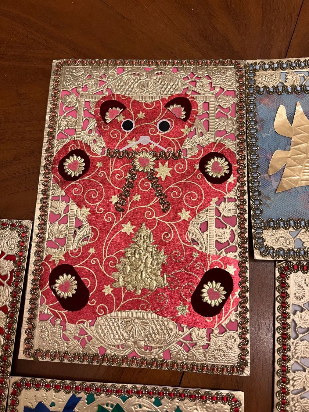 8 alte Weihnachtskarten Bilder Eschti Klein, Weihnachtshaus (Gebraucht ...