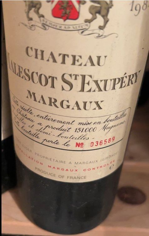 Château Malescot St. Exupéry Margaux 1990 8er Set (Neu (gemäss ...