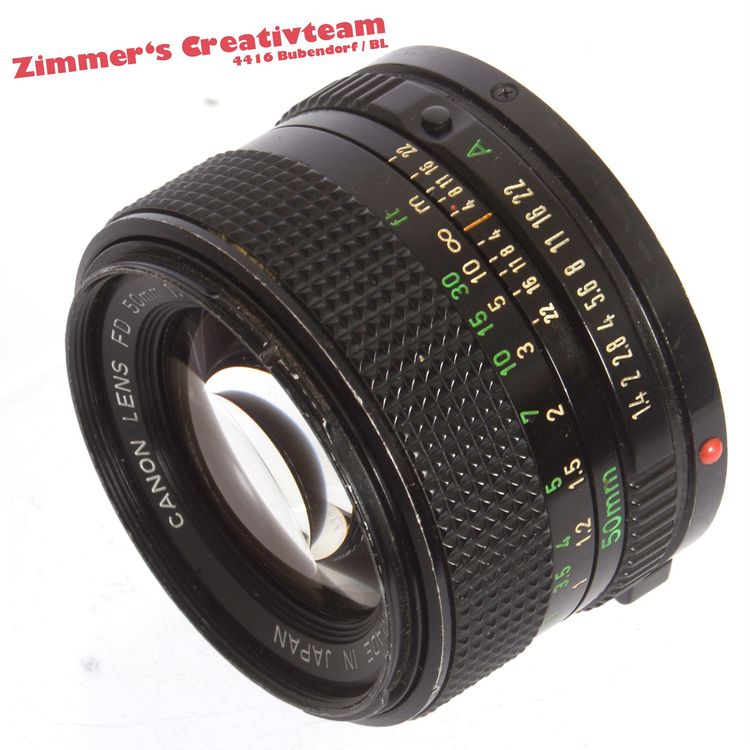 Canon Lens FD 50mm 1.4 (Gebraucht) in Bubendorf für CHF 49.95 – mit ...