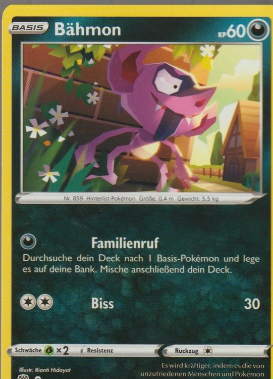 TCG POKEMON Strahlende Sterne DE BRS 092 Bähmon (Neu (gemäss ...