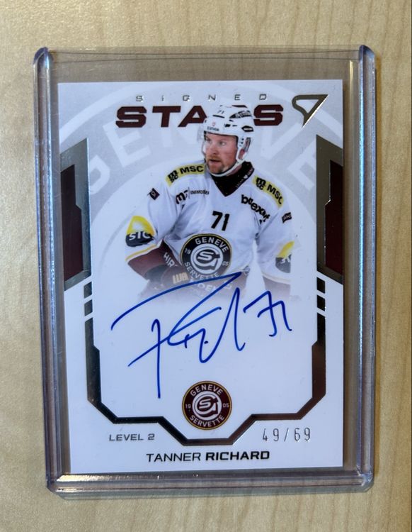 Sportzoo GSHC Tanner Richard Signed Star 49/69 (Neuf (Voir description ...