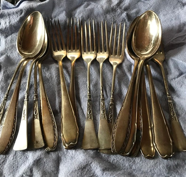 Antikes Silberbesteck 17 Teile (Gebraucht) in Glattfelden für CHF 20 – nur Abholung auf Ricardo ...