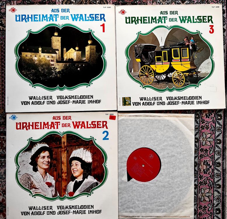 Adolf & Josef-Marie Imhof Aus Der Urheimat Der Walser 3 LP🛀 (Gebraucht ...