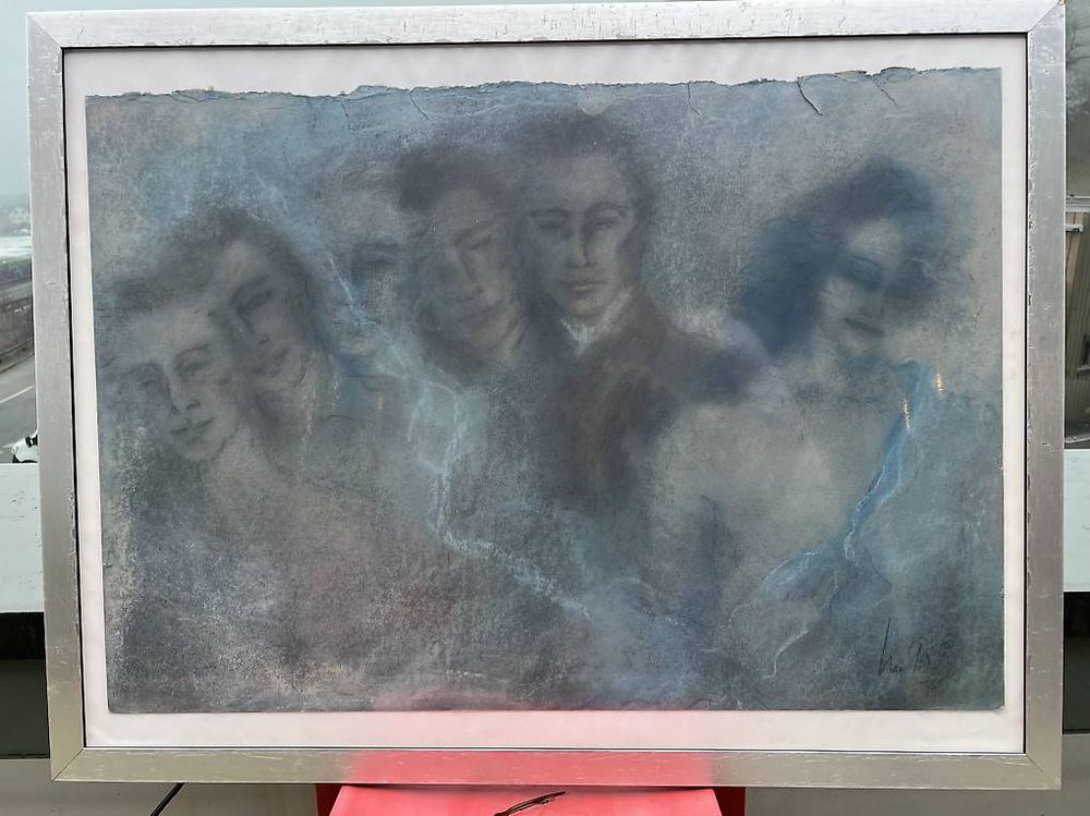 Originalgemälde von Annagret Hucke Aquarell 85x65cm (Gebraucht) in ...