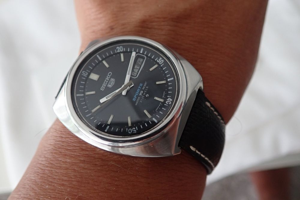 VINTAGE!! SEIKO 5 SPORTS MIT DREHBARE LÜNETTE AUTOMATIC (Gebraucht) in Wohlen AG für CHF 71 ...