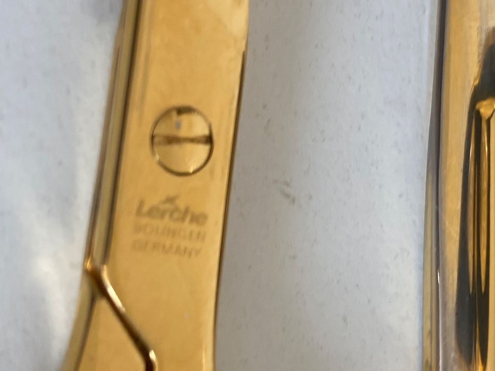 Vintage Luxury Lerche Solingen Germany Gold Plated Desk Set | Kaufen ...