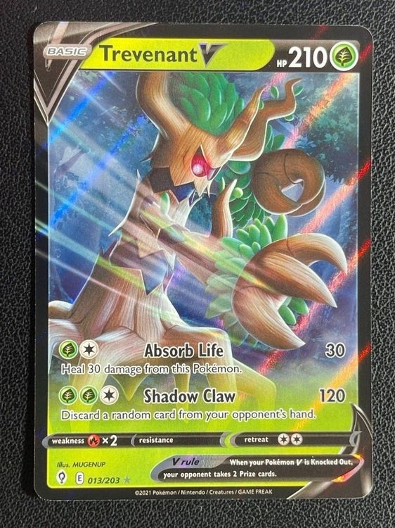 Trevenant V 013/203 Ultra Rare Pokémon Evolving Skies (Neu (gemäss ...