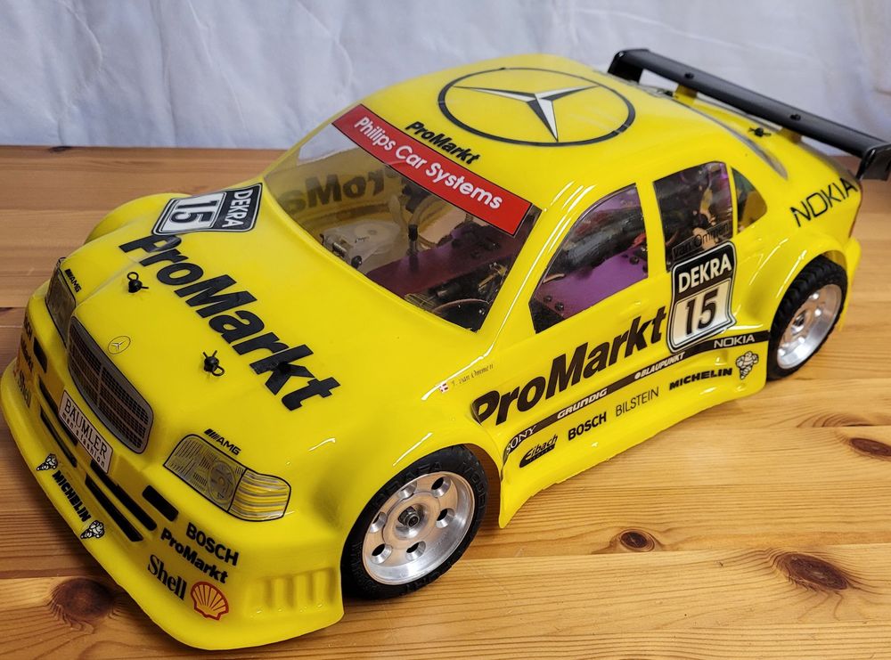 PRAFA 1:10, 4WD-Benziner-Chassis + CLK-DTM Karosse (Neu (gemäss Beschreibung)) in für CHF 2 ...