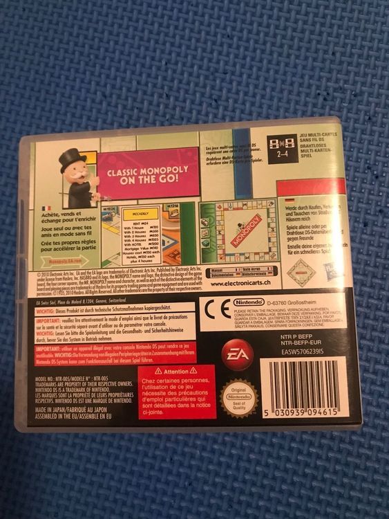 Monopoly Nintendo DS (Gebraucht) in Gossau SG für CHF 19.95 – mit ...