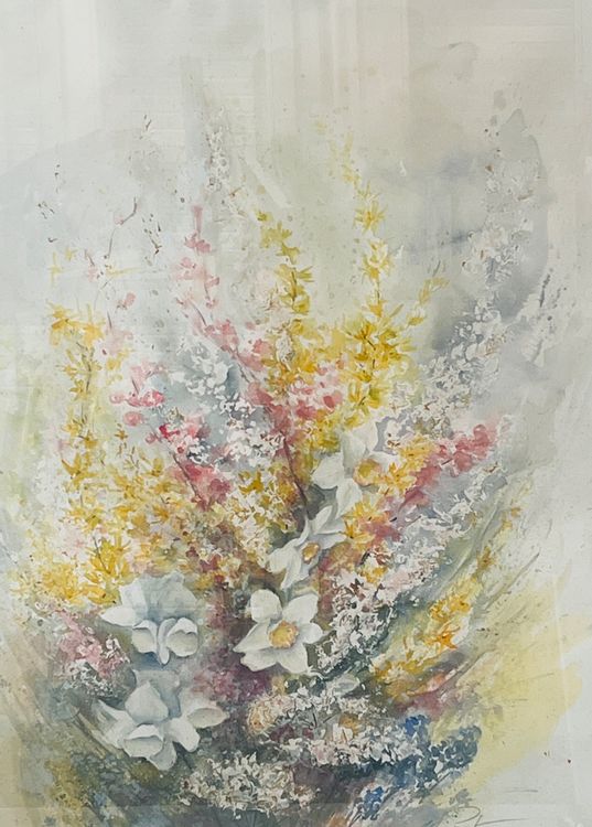 Marlene Peter Grosse Stilleben Aquarell Handsigniert | Kaufen auf Ricardo