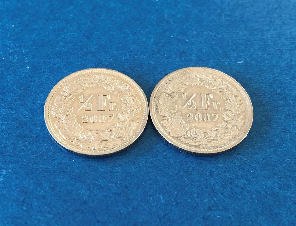 2 x Abart Doppelprägung/Stempelriss (Neu (gemäss Beschreibung)) in Wettingen für CHF 1 – mit ...