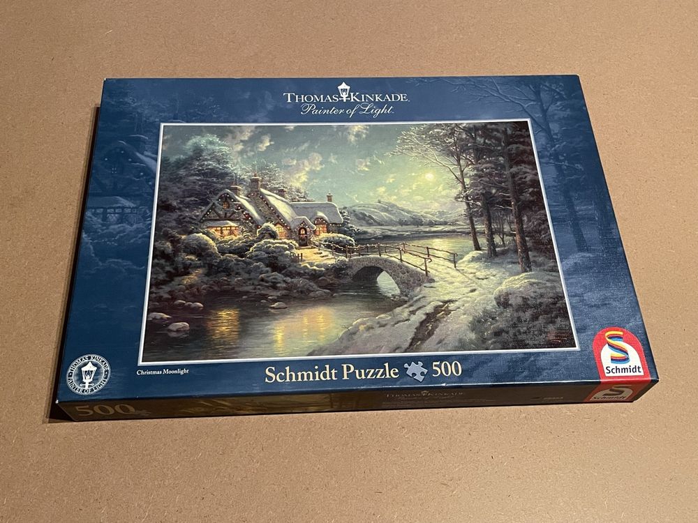 Thomas Kinkade Puzzle, Schmidt Spiele, 500 Teile, Winter (Gebraucht) in ...