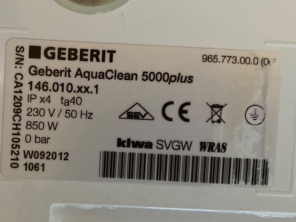 Geberit Aquaclean 5000plus | Kaufen auf Ricardo