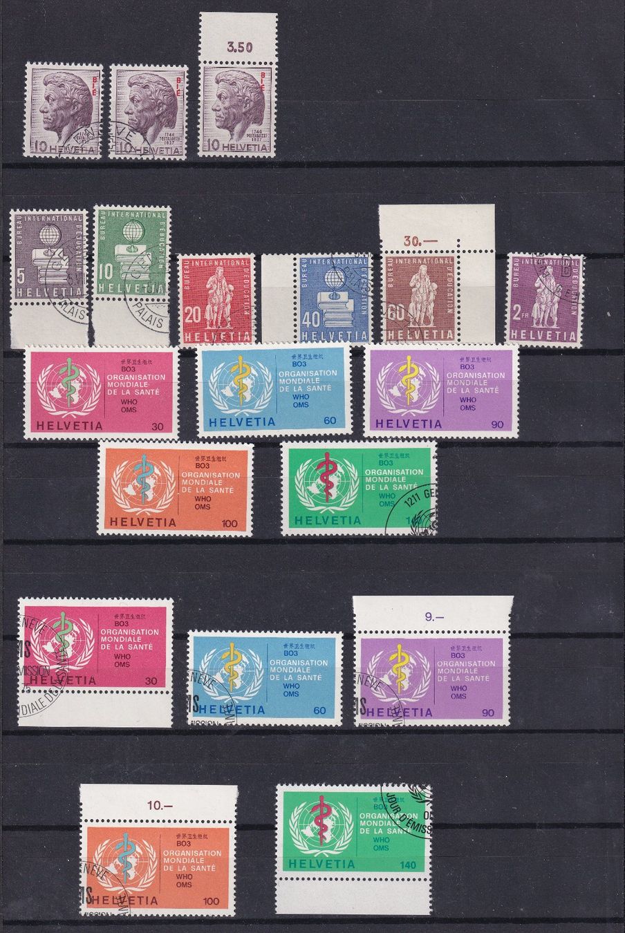 LOT timbres divers- bureau Oblitérés CATALOGUE SBK (D'occasion) à Nyon ...