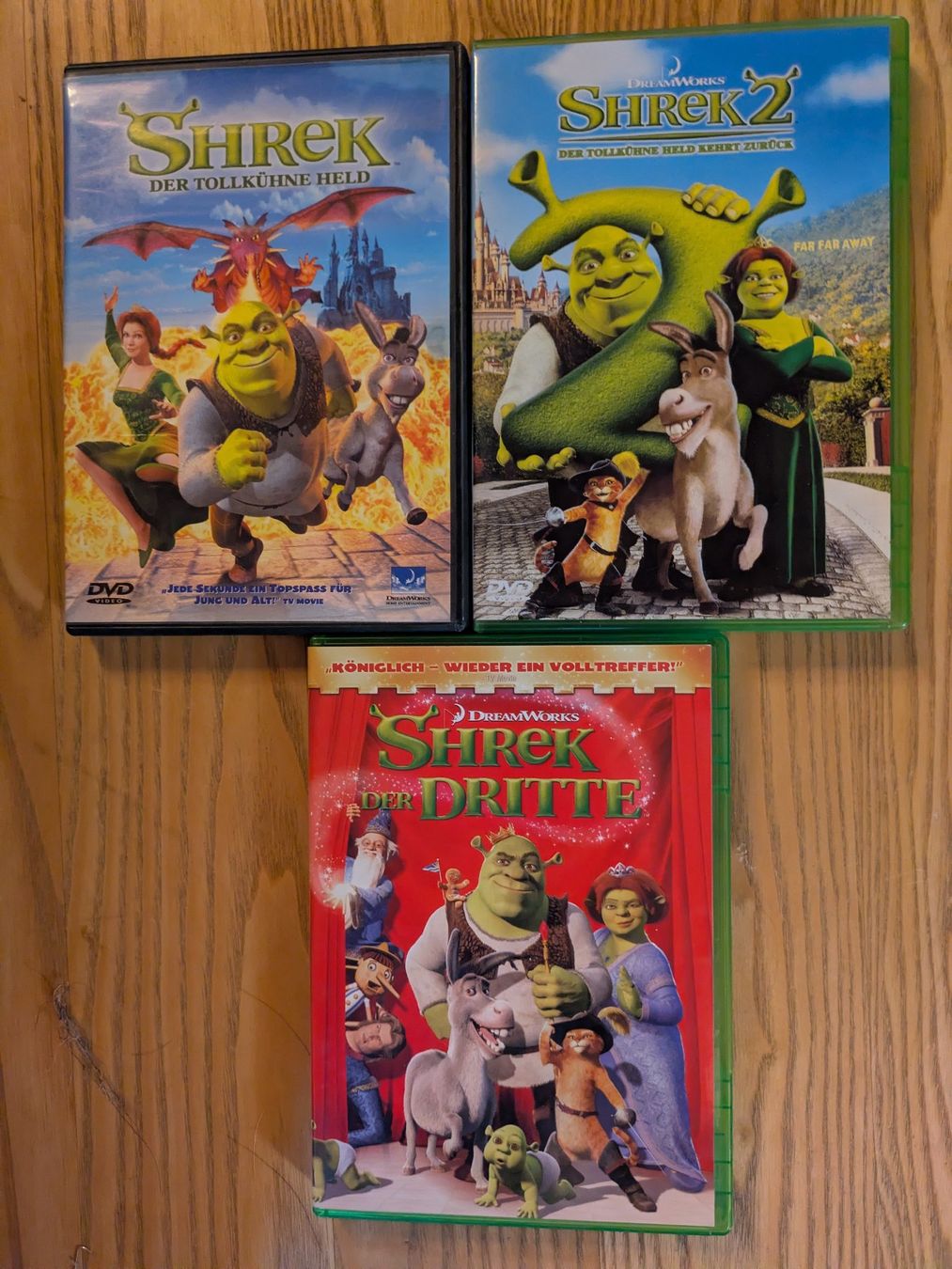 Shrek DVD-Film - Teile 1-3 | Filmklassiker für Familie! (Gebraucht) in ...