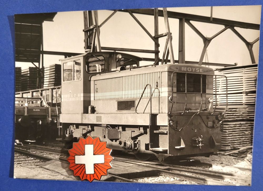 SBB - RENFER BIEL - HOLZINDUSTRIE - Photo 10x15 TRAKT. MOYSE (Gebraucht ...