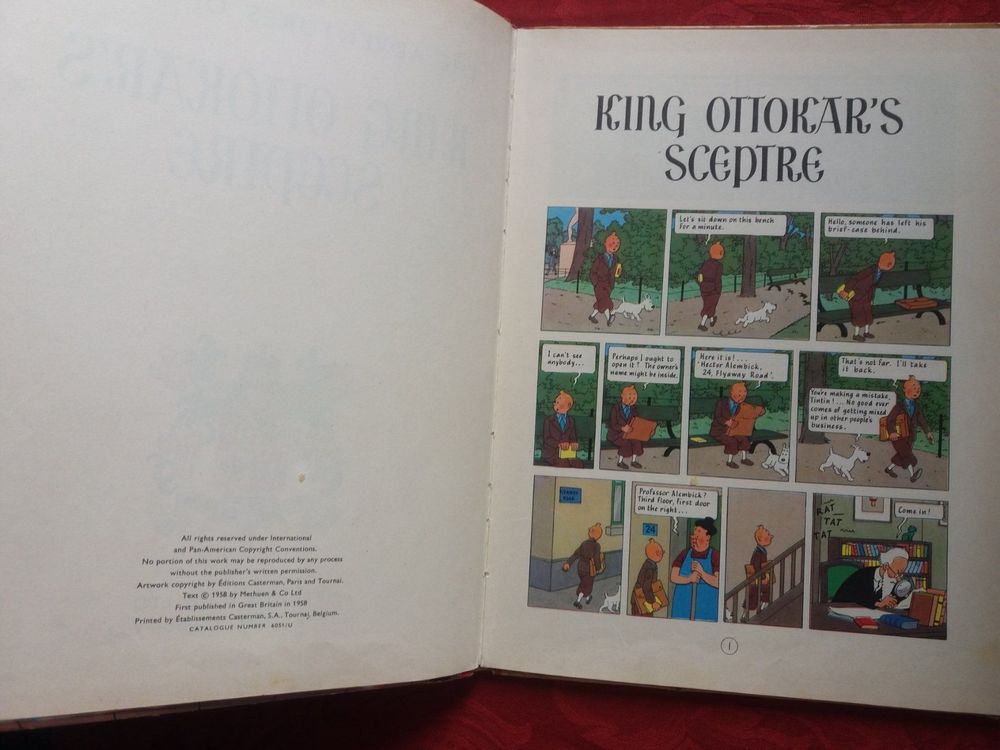 Tintin - King Ottokar's Sceptre - 1st English edition 1958 (Gebraucht ...