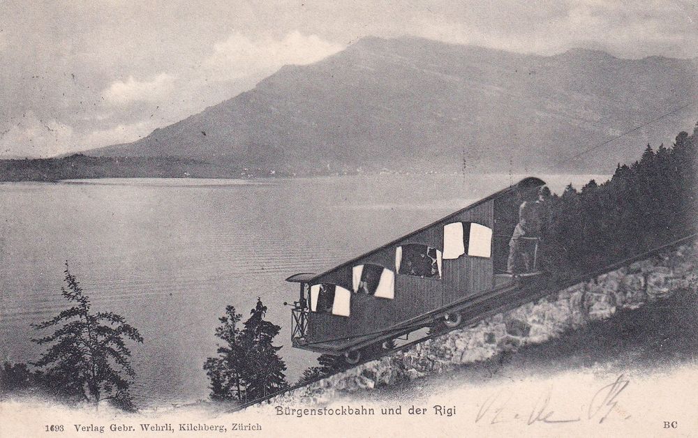 Bürgenstock NW - Drahtseilbahn um 1903 (Gebraucht) in Niedergesteln für CHF 6.75 – mit Lieferung ...