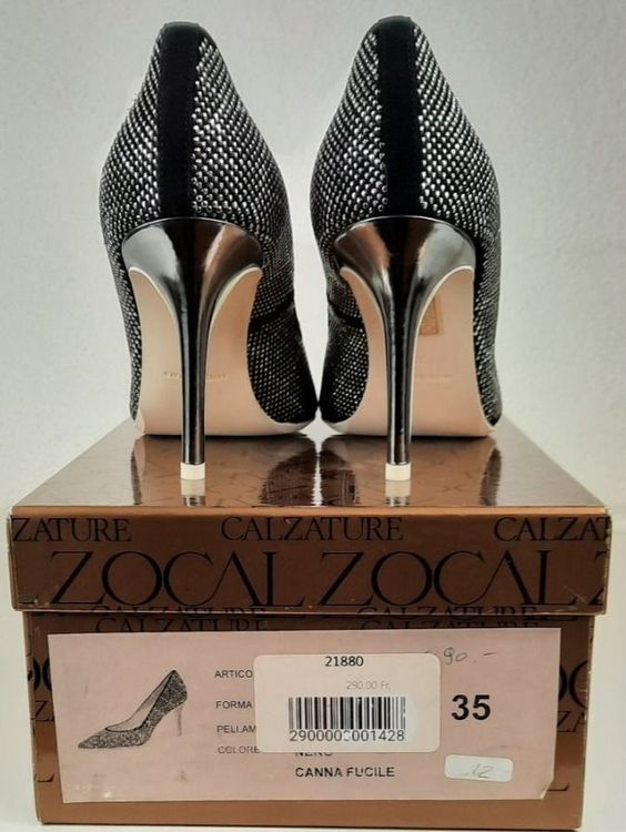 ZOCAL CALZATURE edle Pumps mit Glitzerverzierung Gr. 35 (Neu und ...