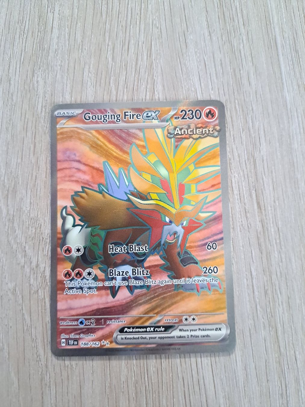 Carte Pokémon Gouging Fire ex - EB12.5 Rare Brillante! (D'occasion) à ...