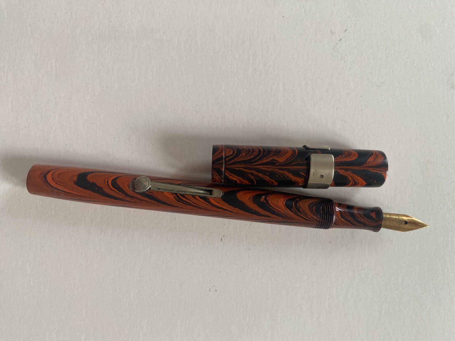Waterman 58 Red Ripple Fountain Pen, ca. 1920 (Gebraucht) in Bern für ...