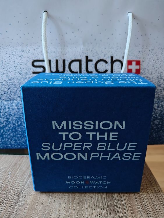 SwatchxOmega Moonswatch Mission to the Super Blue Moonphase (Neu und originalverpackt) in ...
