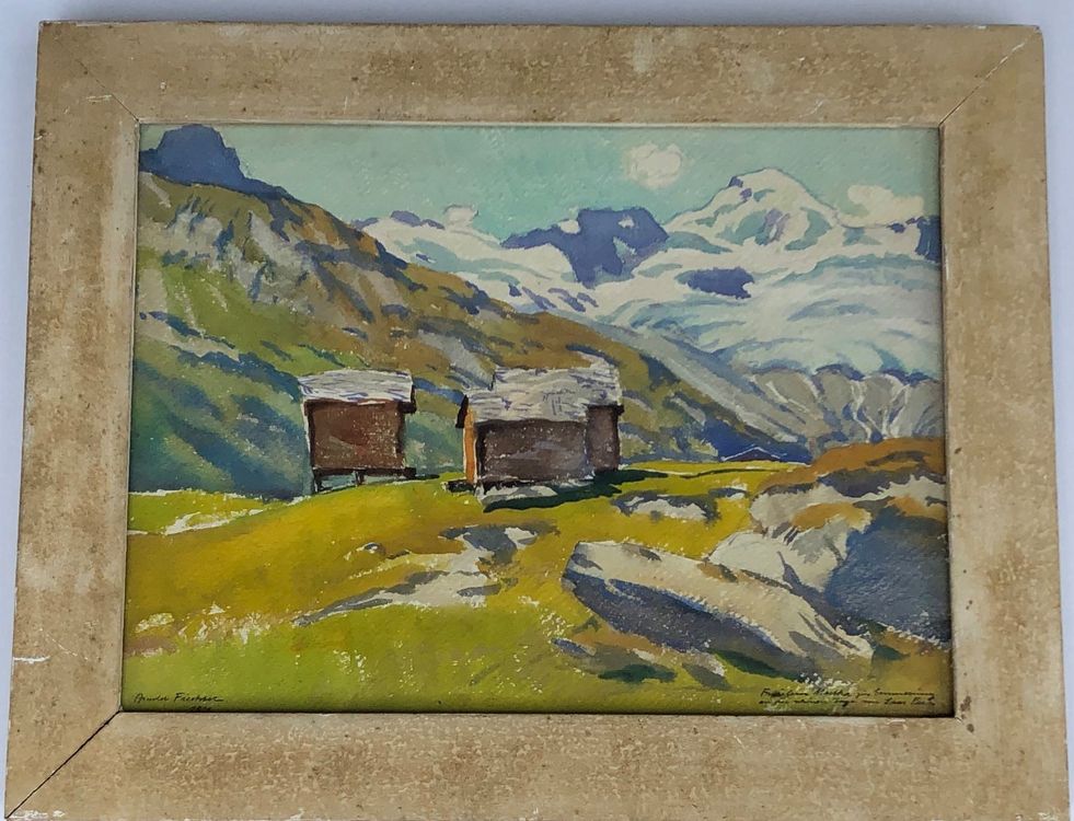 Top Berg Anblick Aquarell unles Signiert (Gebraucht) in Hochdorf für CHF 205 – mit Lieferung auf ...