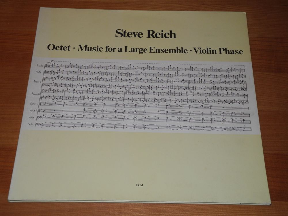 STEVE REICH: OCTET - VIOLIN PHASE – ECM 1196 (Neu (gemäss Beschreibung ...