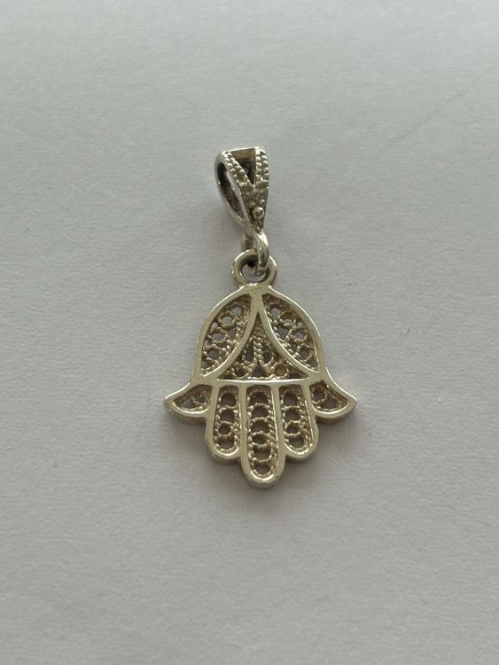 Silberanhänger Hand der Fatima Glücksbringer 925er Silber | Kaufen auf Ricardo