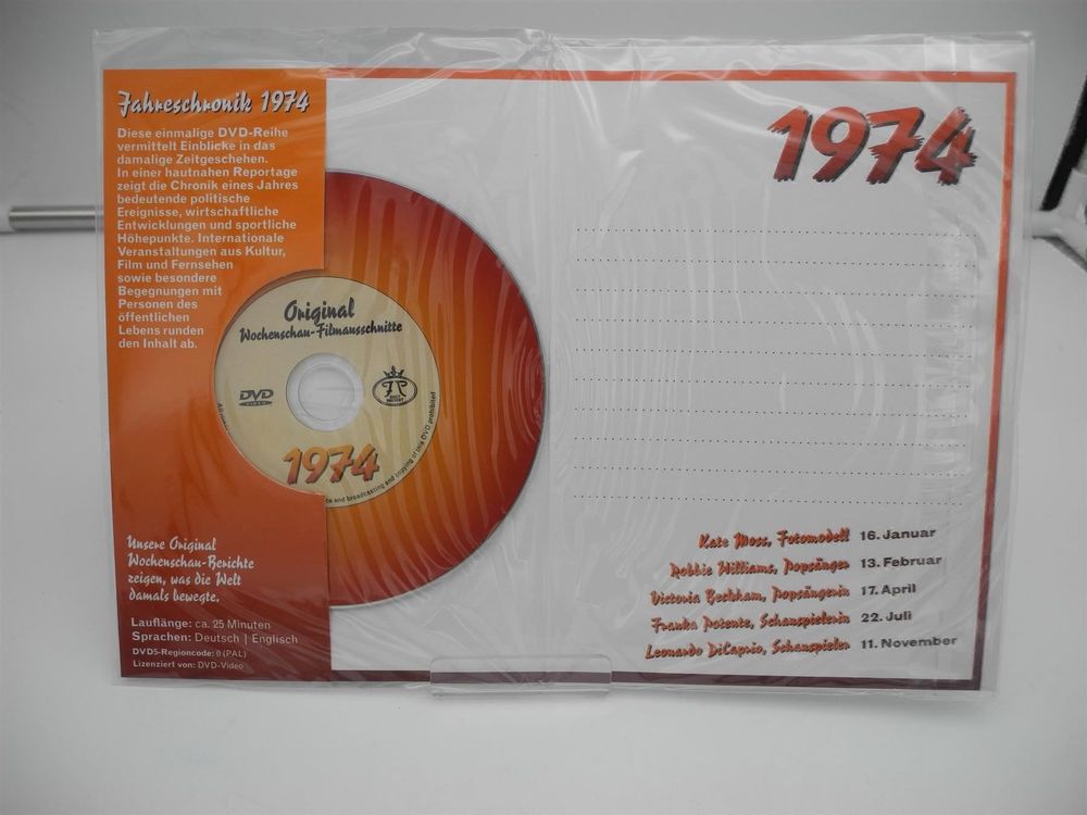 Geburtstagskarte mit CD, Jahr 1974 | Kaufen auf Ricardo